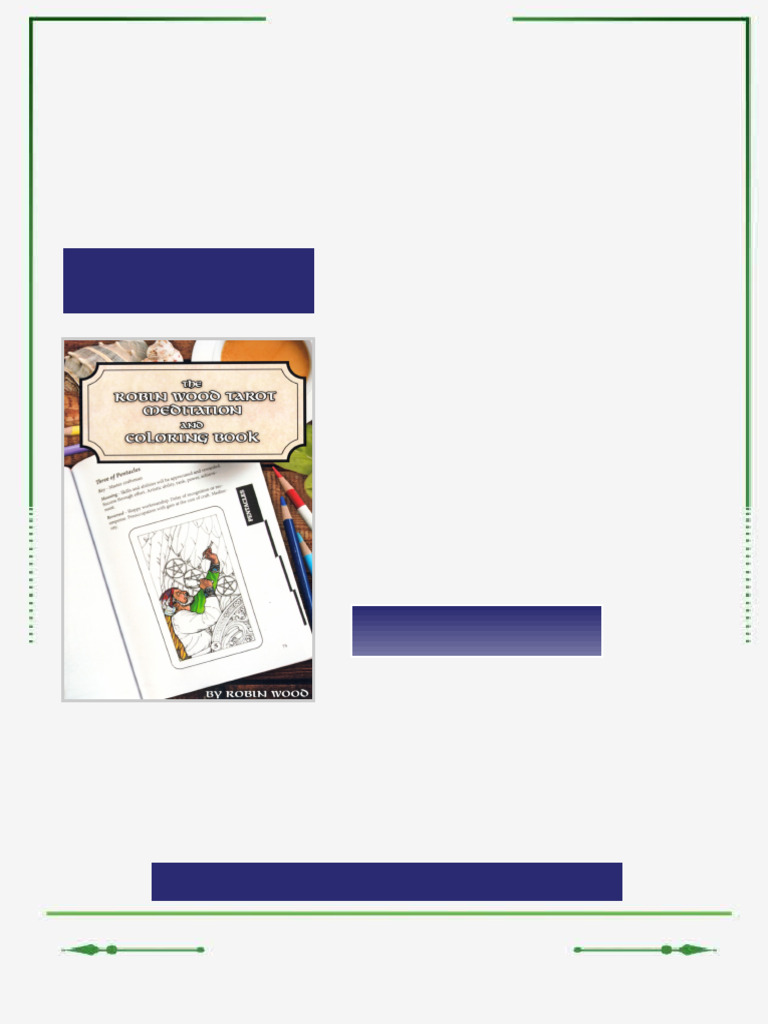 Robin Wood Tarot Meditation and Coloring Book 1st Edition Robin Wood eBook lifetime access | PDF