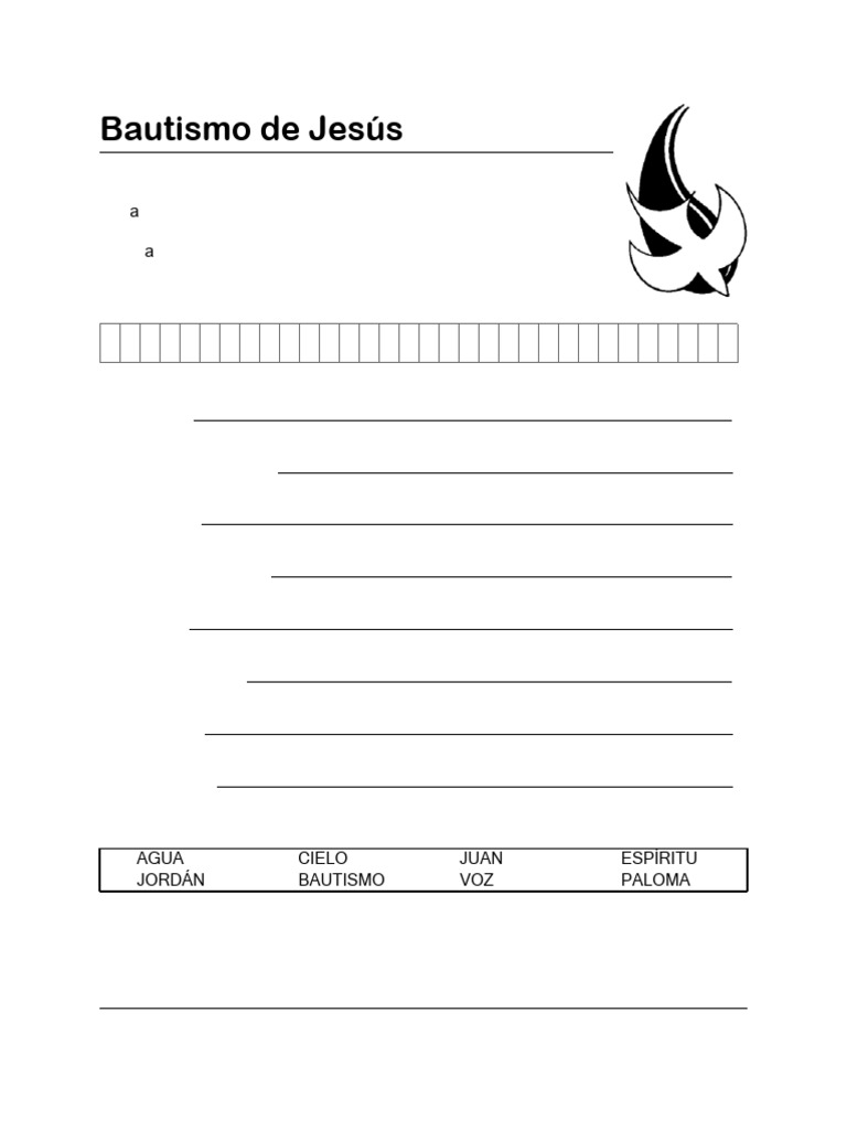 Baptism Jesus Esp Decoder | PDF