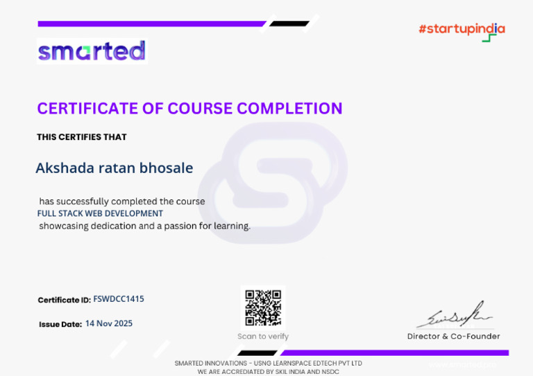 4611690-Full Stack Web Development -Akshada Ratan Bhosale | PDF