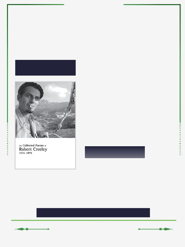 The Collected Poems of Robert Creeley 1945 1975 First Edition Robert ...