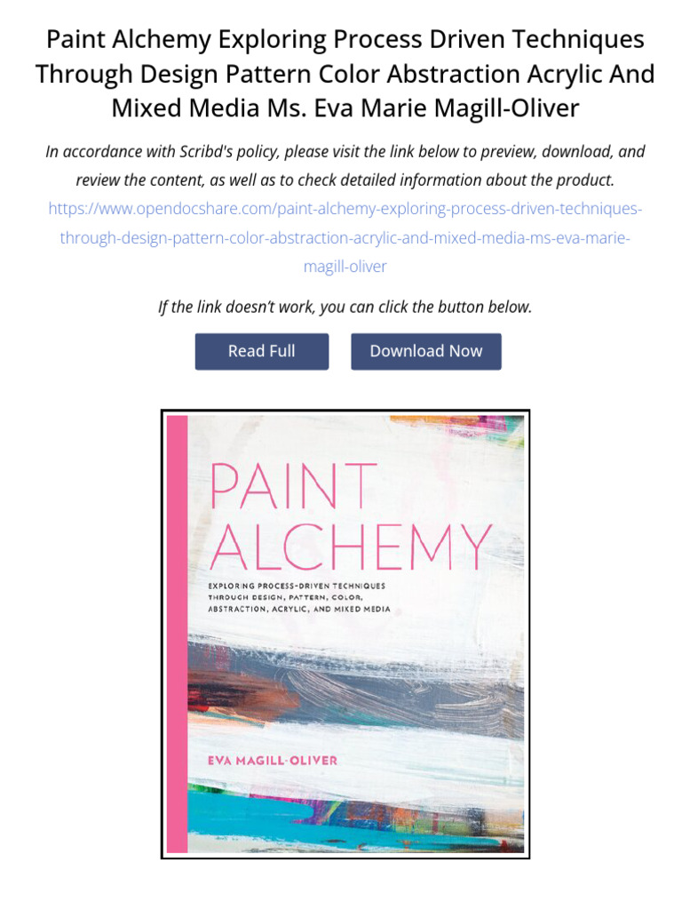 Paint Alchemy Exploring Process Driven Techniques through Design ...