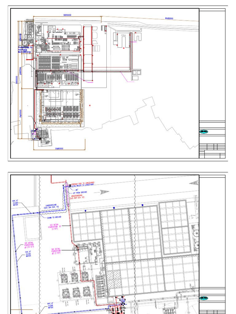 Fire Fighting Site Plan and Details | PDF