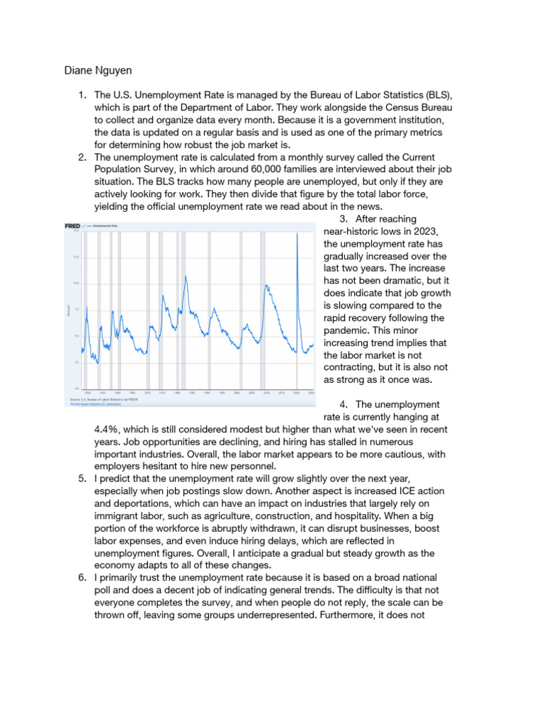 Macroeconomic Indicator Homework #5 | PDF | Unemployment | Labour Economics