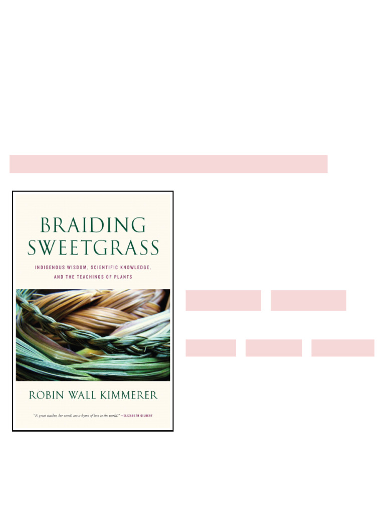 Braiding Sweetgrass Indigenous Wisdom Scientific Knowledge and the ...