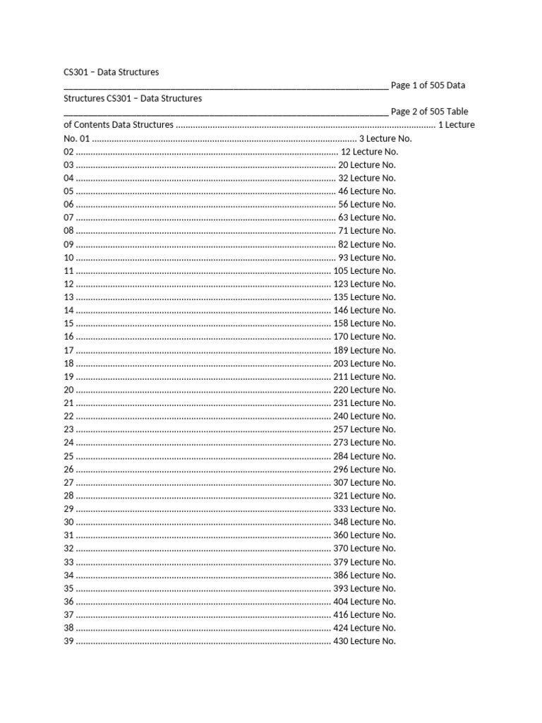 cs401 | PDF | Data | Computer Programming