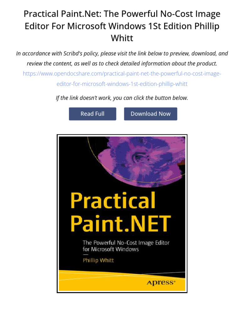 Practical Paint.NET: The Powerful No-Cost Image Editor for Microsoft ...