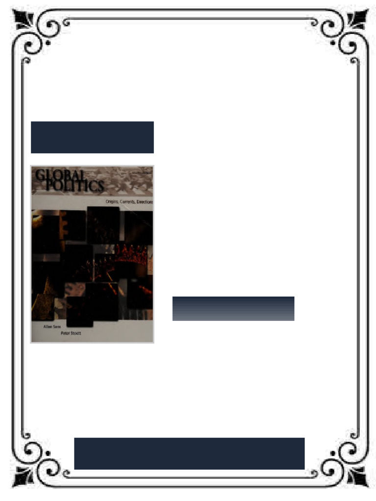 Global politics origins currents directions 2nd Edition Allen Gregory ...