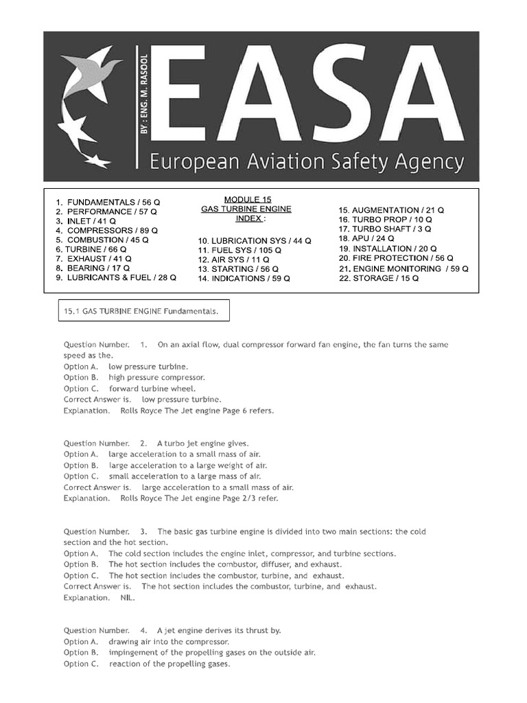 Module 15 GAS TURBINE EMGINE | PDF