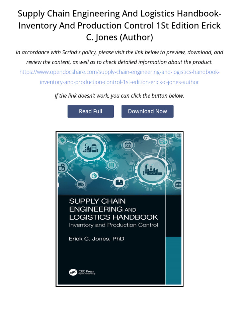 Supply Chain Engineering and Logistics Handbook-Inventory and ...