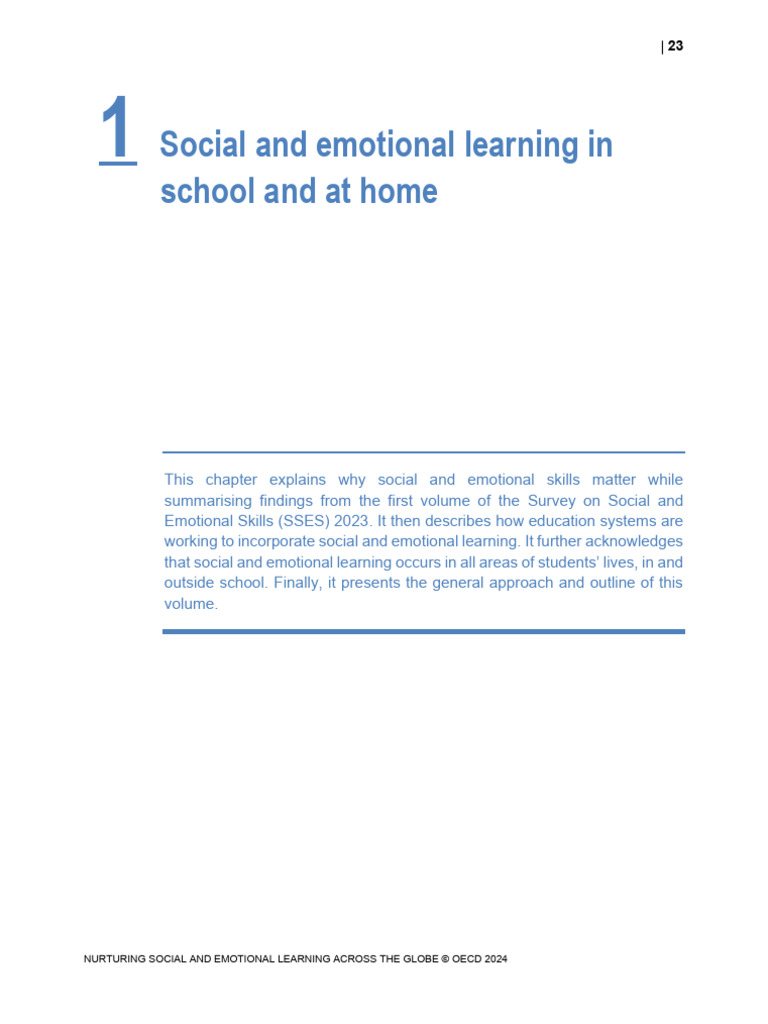 Social and Emotional Learning in School and at Home (Chapter 1) | PDF ...