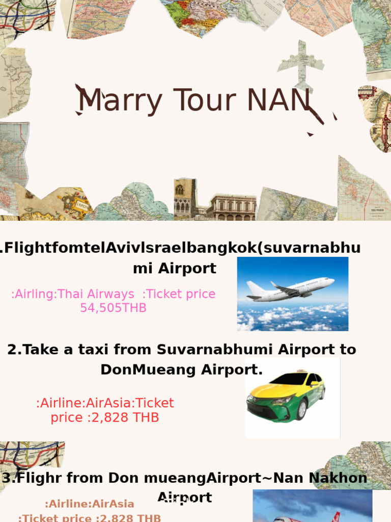 Detailed Itinerary for Nan Trip | PDF