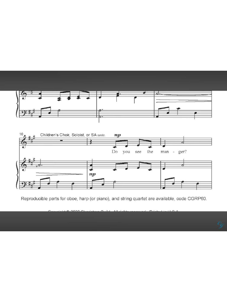 Love Is in The Manger | PDF