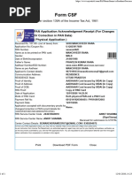 PAN Card Application Form CSF | PDF