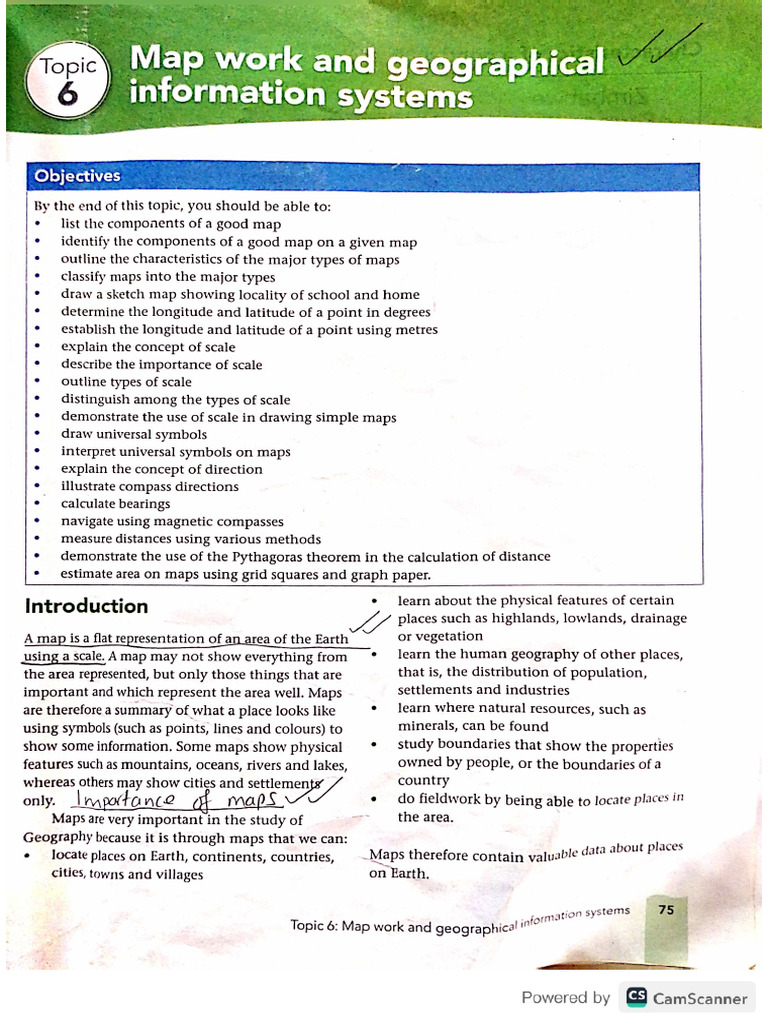 Map Work and Geographical Information Systems | PDF