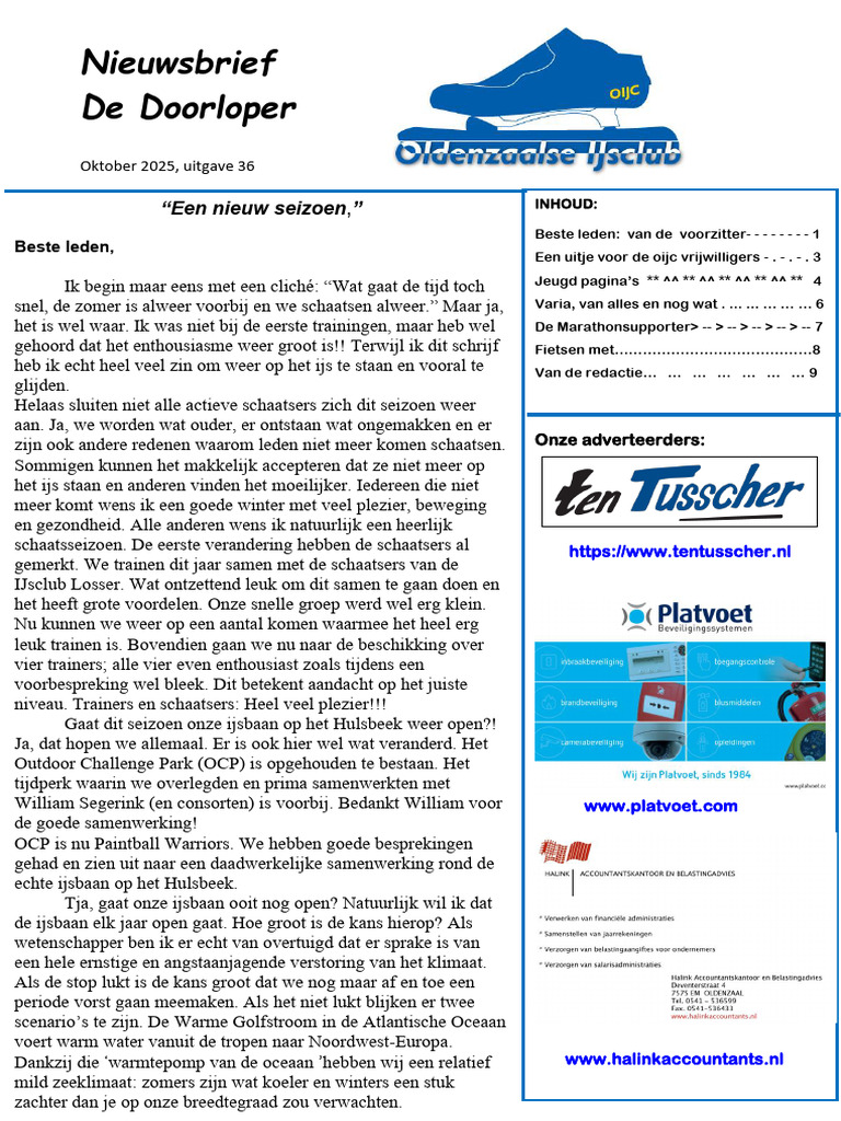 OIJC Nieuwsbrief de Doorloper Uitgave 36 | PDF