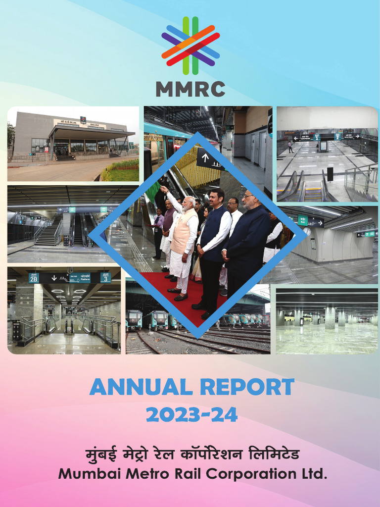 Mumbai Metro Annual Report 2023-24 | PDF | Safety | Rapid Transit