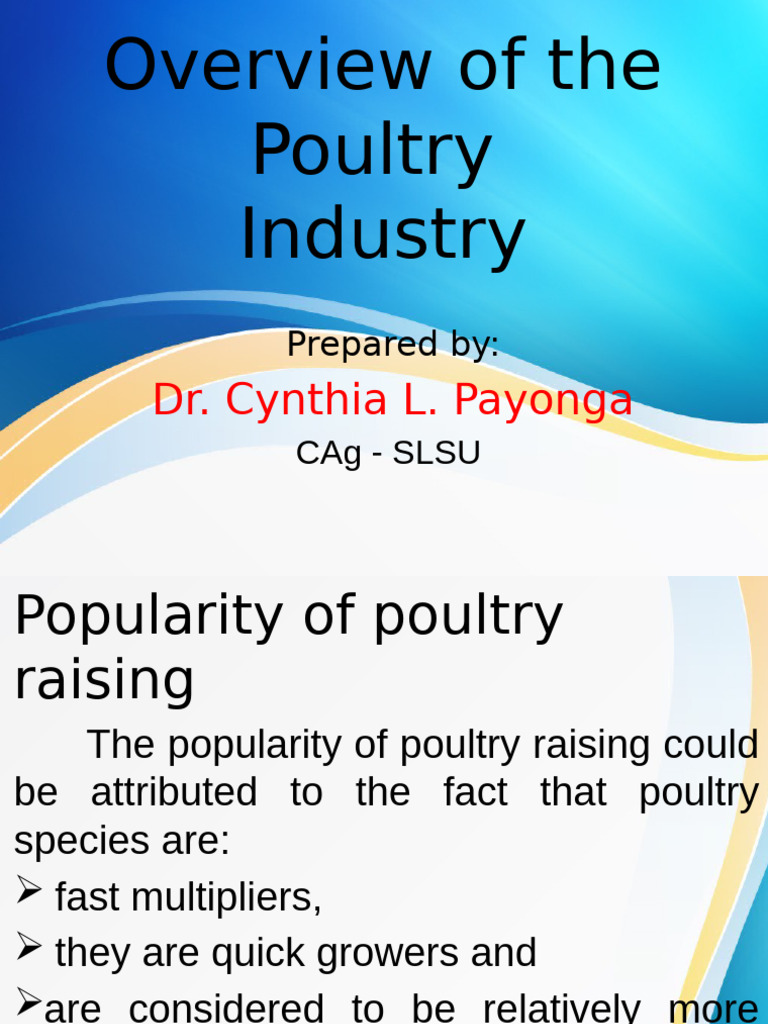 Poultry Industry Overview and Challenges | PDF