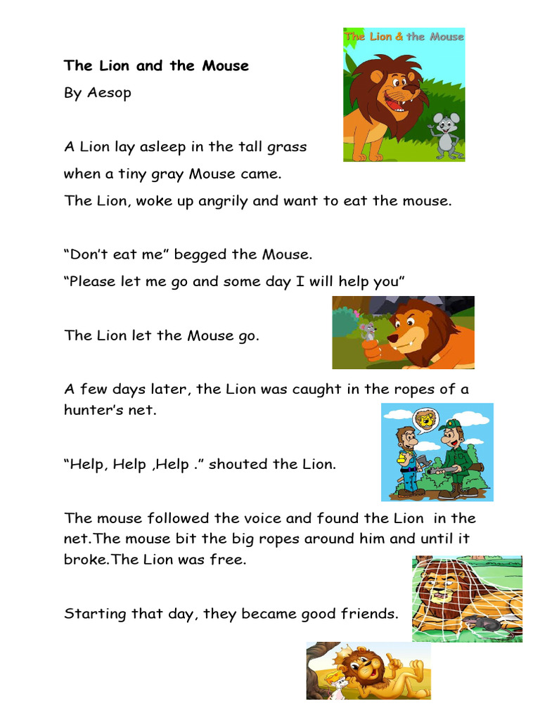 The Lion and the Mouse | PDF