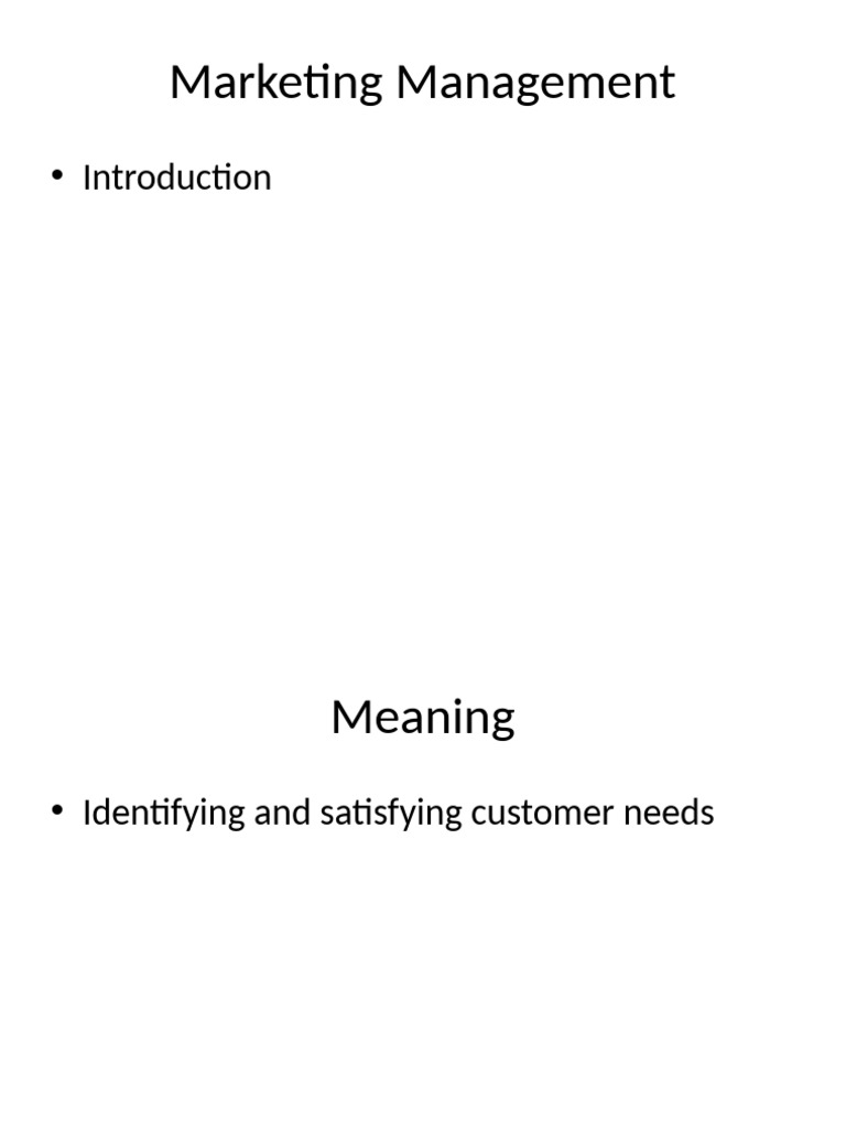 Marketing Management | PDF