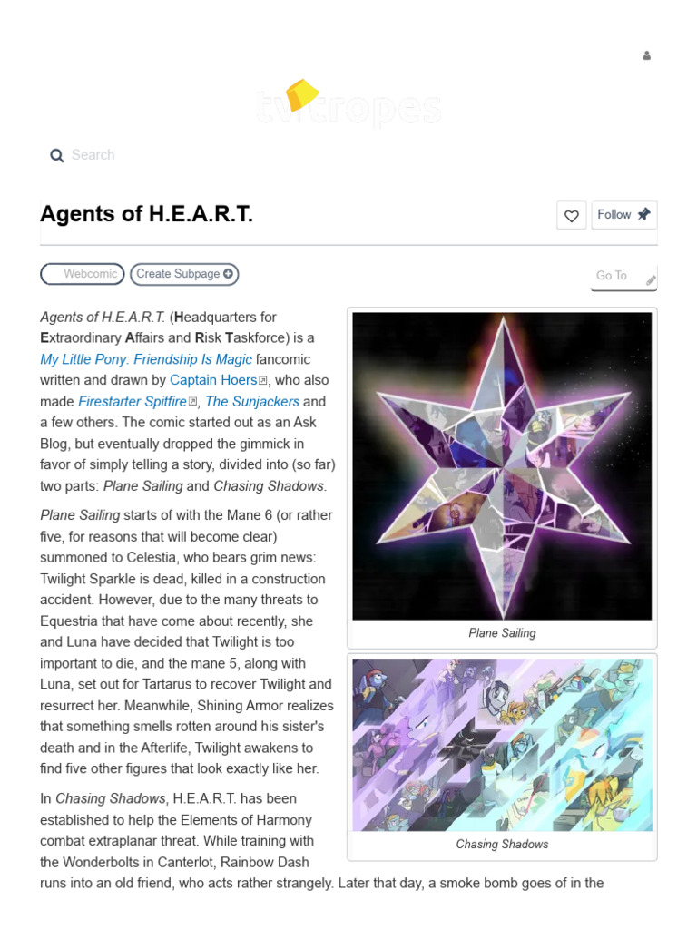 Agents of H.E.a.R.T. (Webcomic) - TV Tropes | PDF