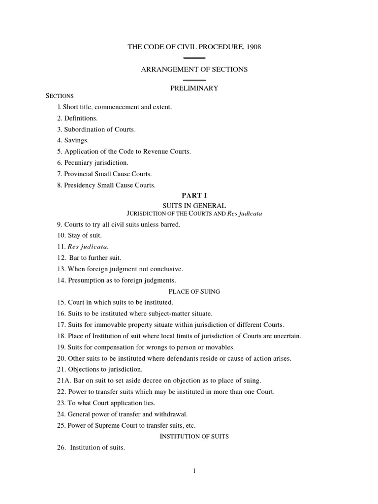 the_code_of_civil_procedure,_1908_260104_190905 | PDF | Appeal | Lawsuit