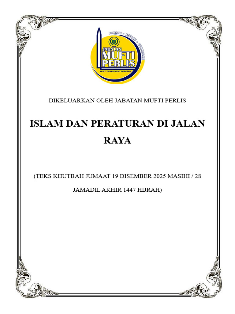 Islam Dan Peraturan Di Jalan Raya | PDF