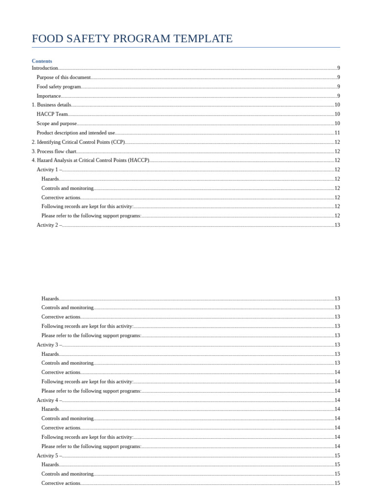 Food Safety Program Priyal | PDF | Refrigerator | Food Safety