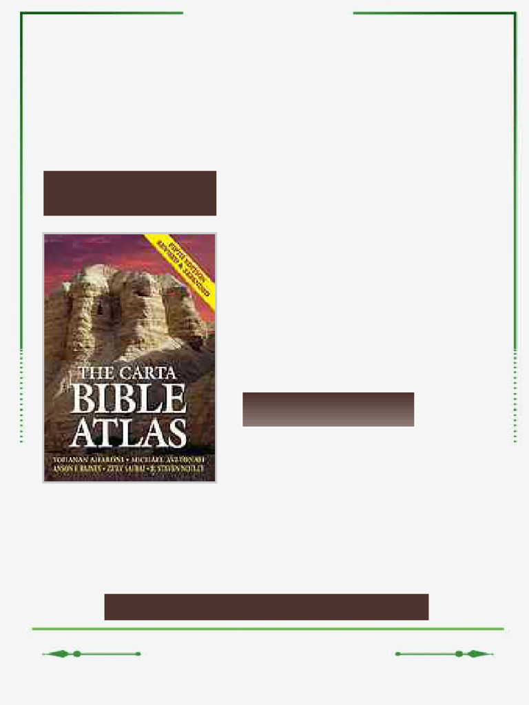Carta Bible atlas 5th ed. Edition Aharoni ebook 2026 newest release | PDF | Canaan | Saul
