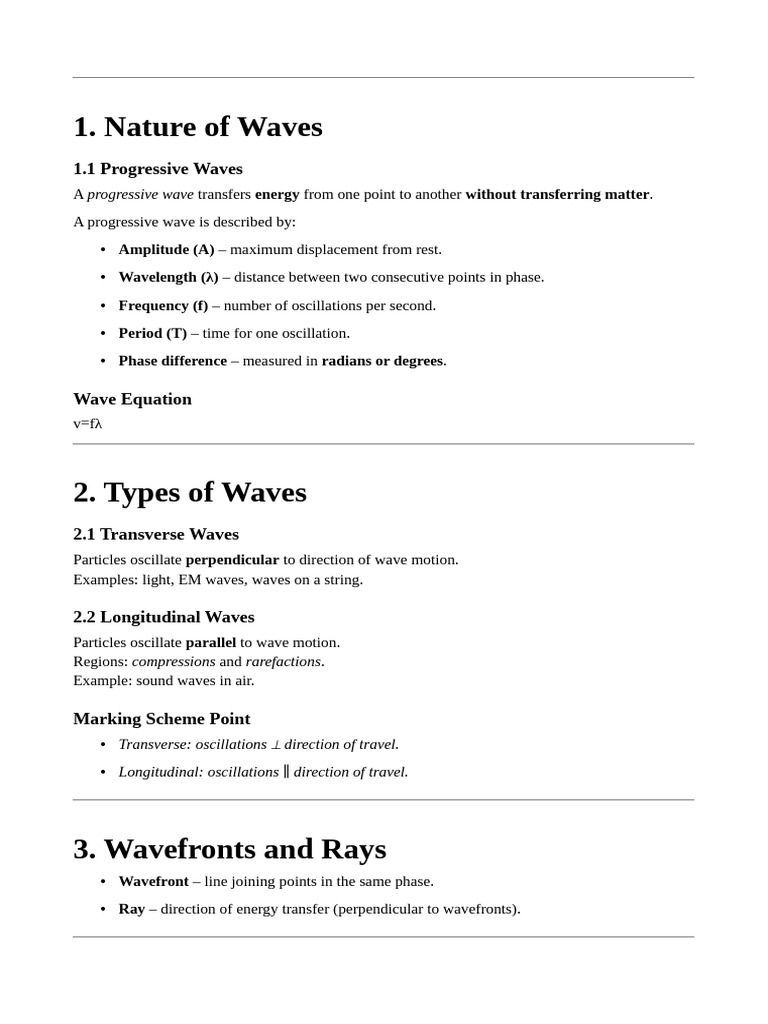 Waves | PDF | Waves | Wavelength