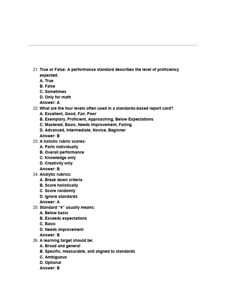 Understanding Assessment Standards and Practices | PDF | Educational ...