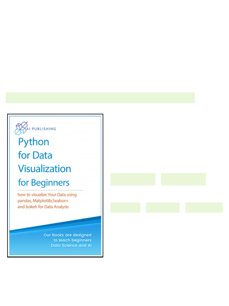 Python for Data Visualization for Beginners Visualize Your Datcises . Learning & Data Science ...