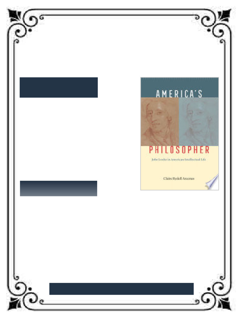 America's Philosopher. John Locke in American Intellectual Life Claire ...
