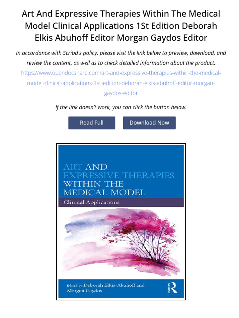 Art and Expressive Therapies within the Medical Model Clinical ...