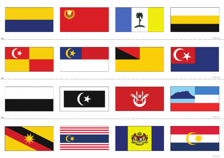 My Psk 1719488372 Malaysian State Flags Display Borders Hiasan Kelas ...