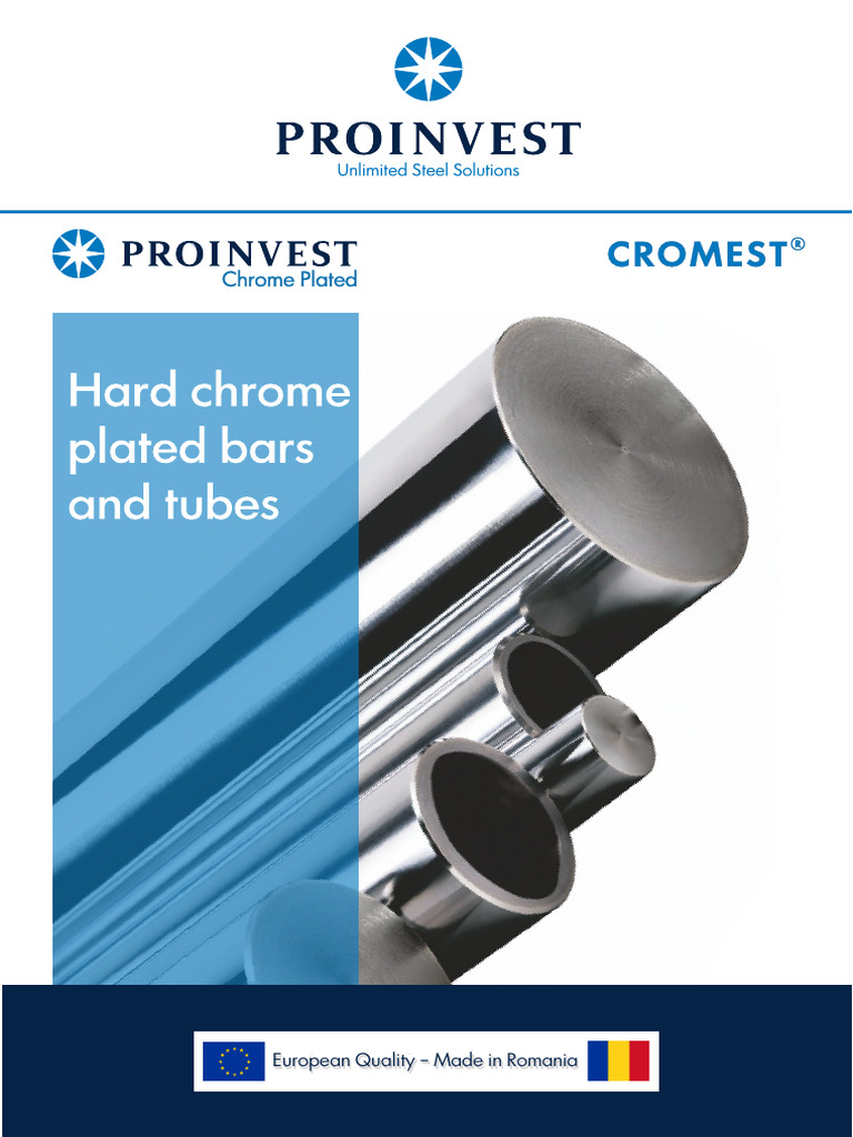 Chrome Plated Steel Bars & Tubes Guide | PDF | Stainless Steel | Steel