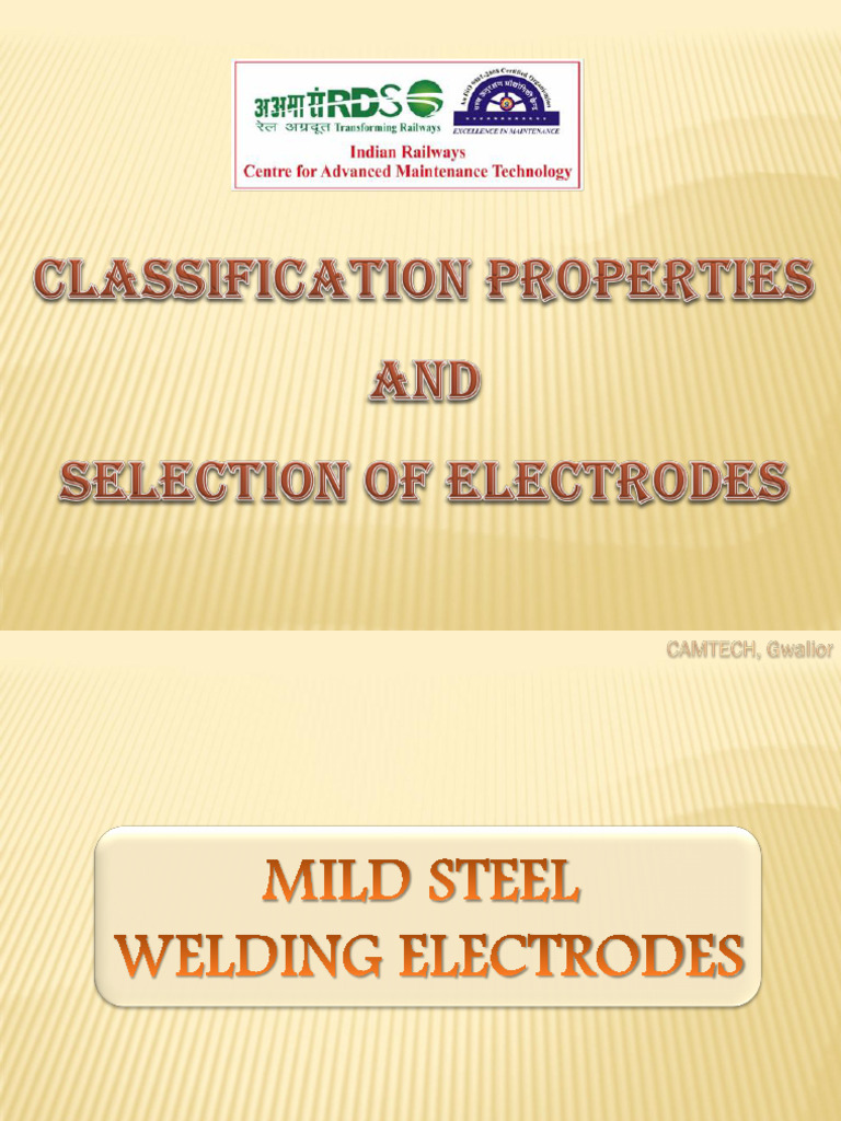 Electrode Types and Functions in SMAW | PDF | Welding | Construction