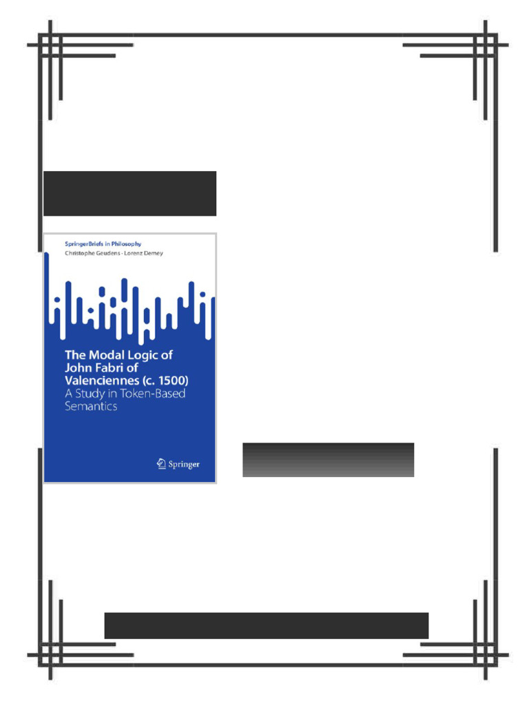 The Modal Logic of John Fabri of Valenciennes (c. 1500): A Study in ...