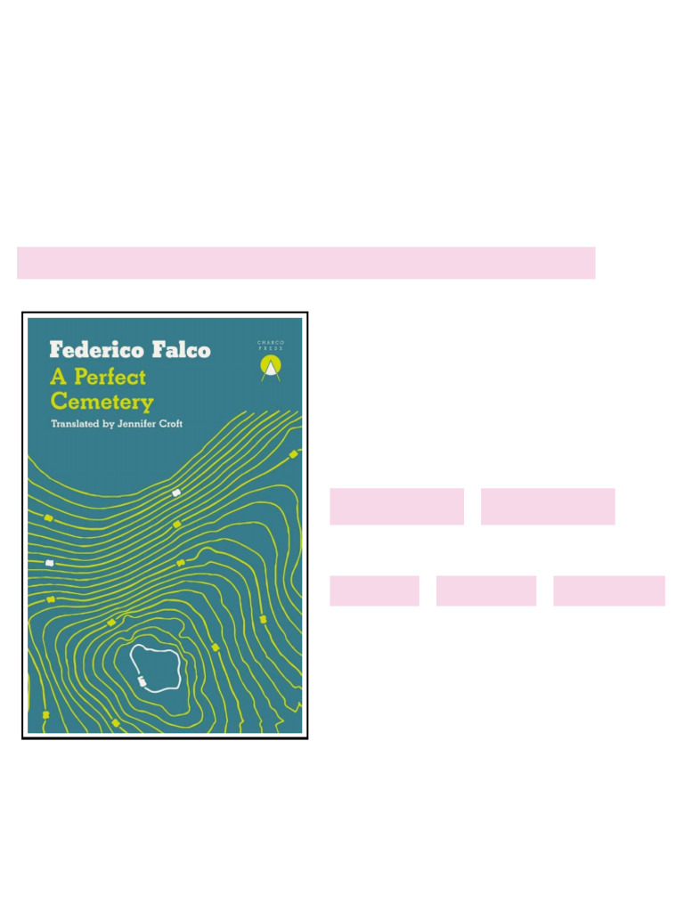 A Perfect Cemetery Federico Falco Jennifer Croft Translation - ebook ...