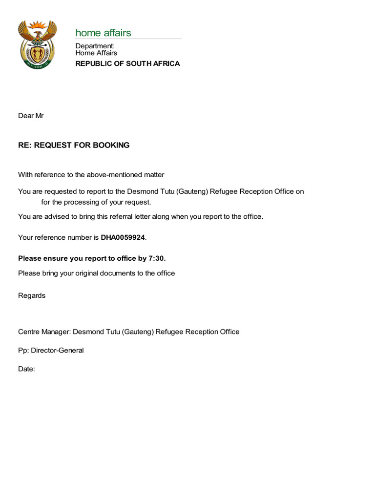 Booking Letter..... | PDF