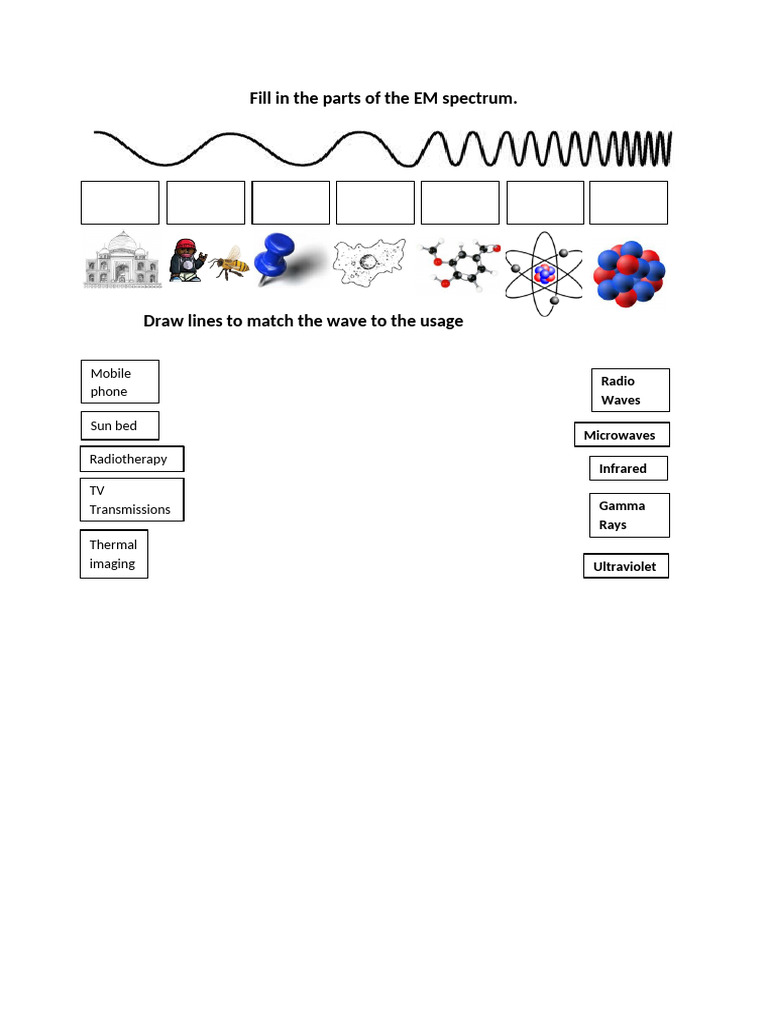 EM Spectrum Worksheet 2 | PDF