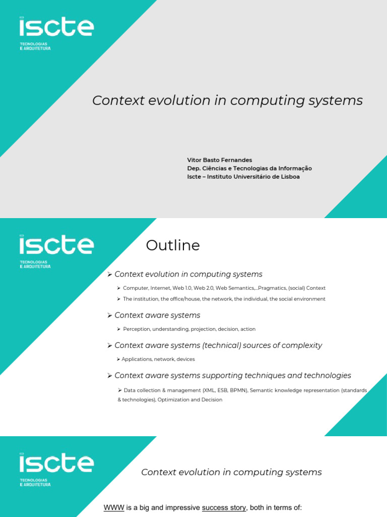 02 - Context Evolution in Computing Systems | PDF | Linguistics | Word