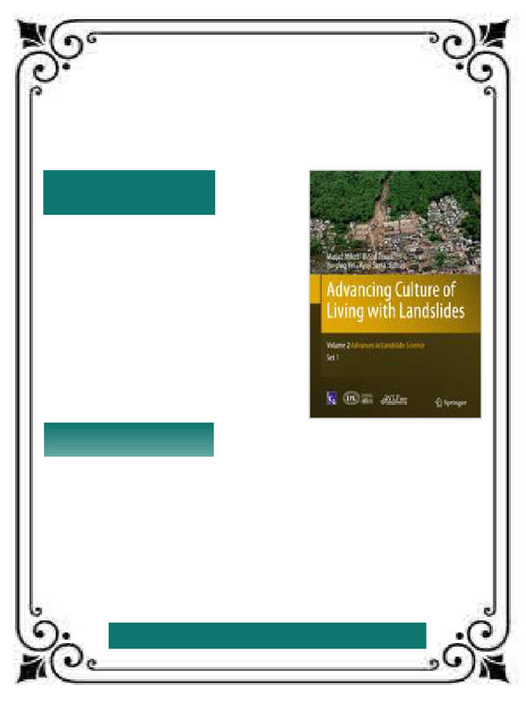 Advancing Culture of Living with Landslides Volume 2 Advances in ...