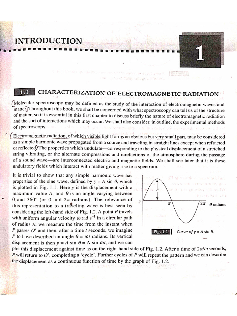 Spectroscopy Notes 1 | PDF