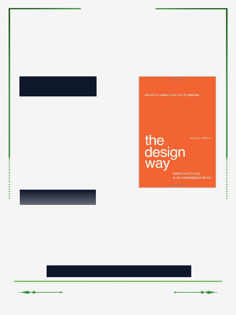 The Design Way Intentional Change in an Unpredictable Worl | PDF ...