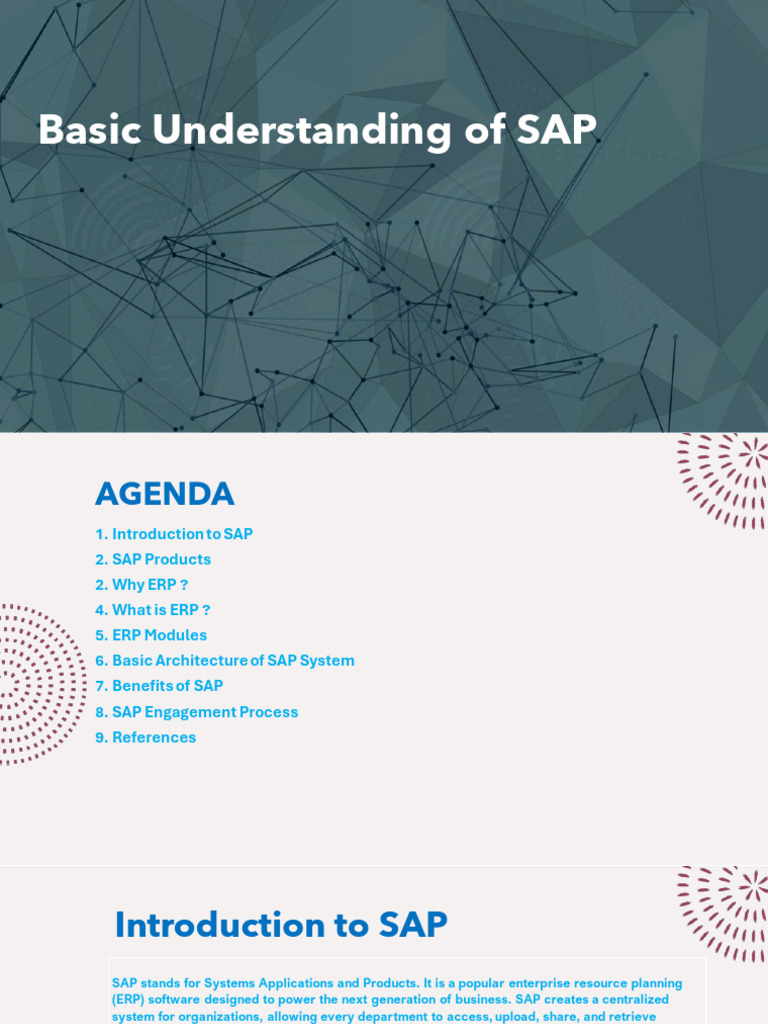 Understanding SAP and ERP Systems | PDF | Enterprise Resource Planning ...