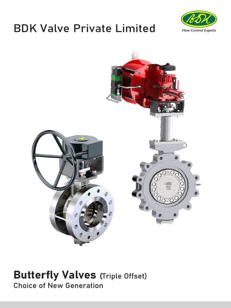 BDK_Butterfly Valve Triple Offset-C1005-Rev3 | PDF | Valve | Mechanical ...