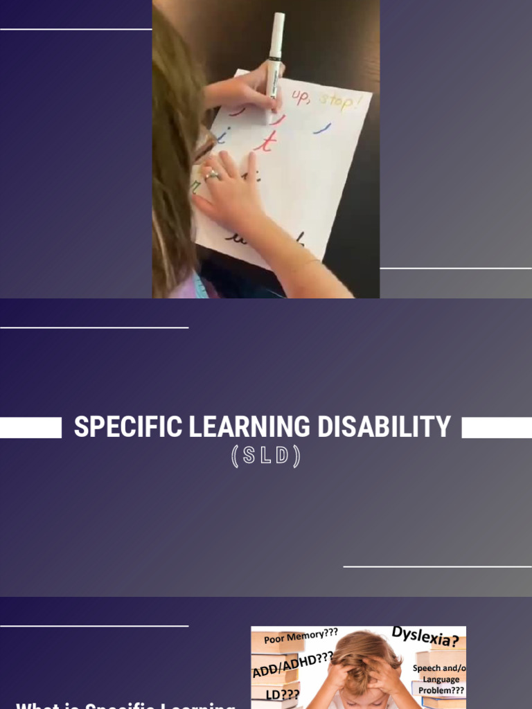 Understanding Specific Learning Disabilities | PDF | Learning ...