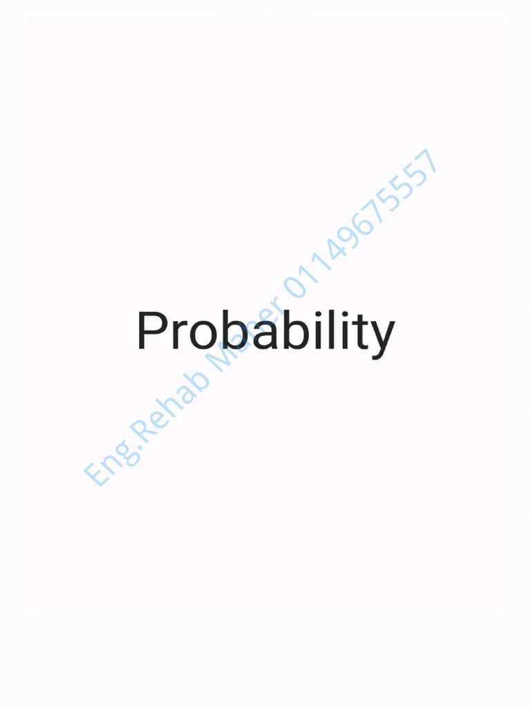 Basic Probability | PDF