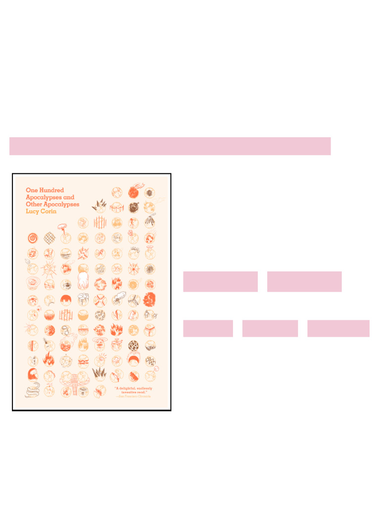 One Hundred Apocalypses And Other Apocalypses Lucy Corin - ebook and ...