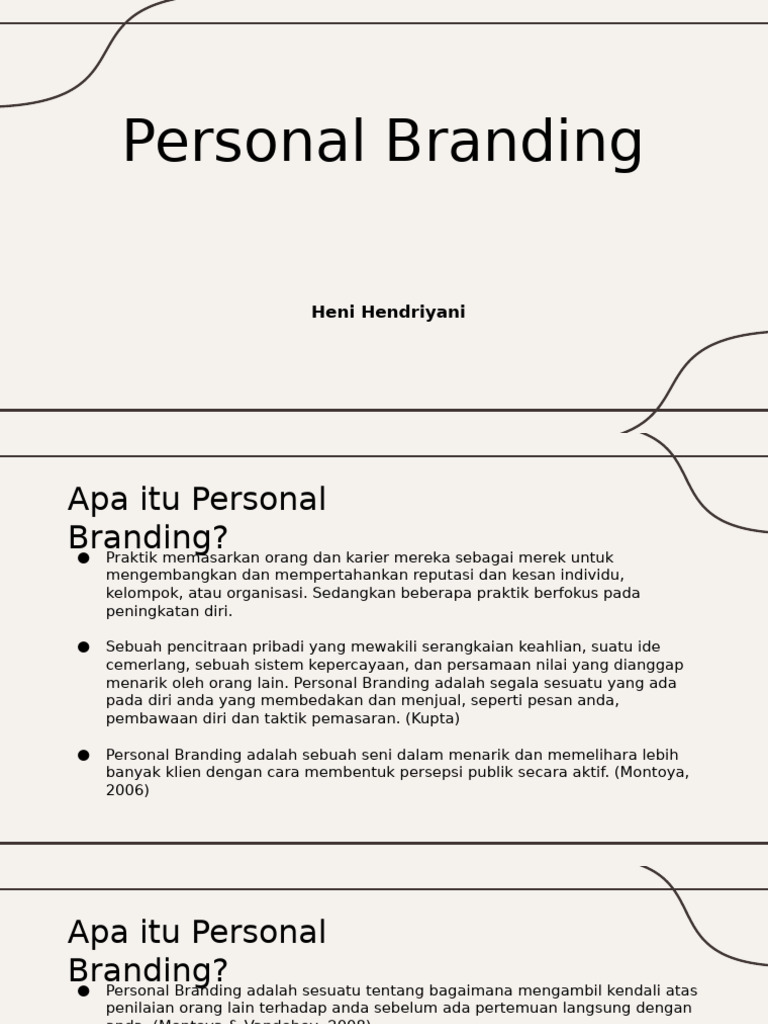 8. 2025-Personal Branding (Citra Diri) | PDF